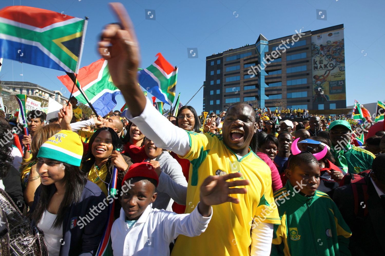Supporters South African Soccer Team Gather Editorial Stock Photo ...
