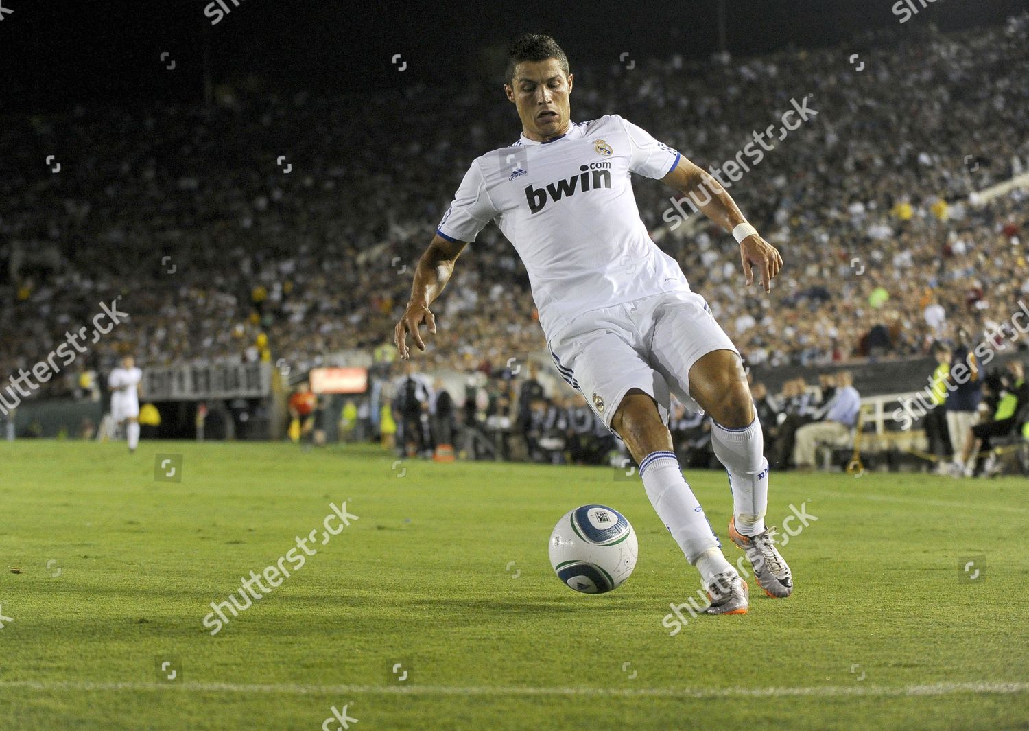 Real Madrids Cristiano Ronaldo Action Against Editorial Stock Photo ...
