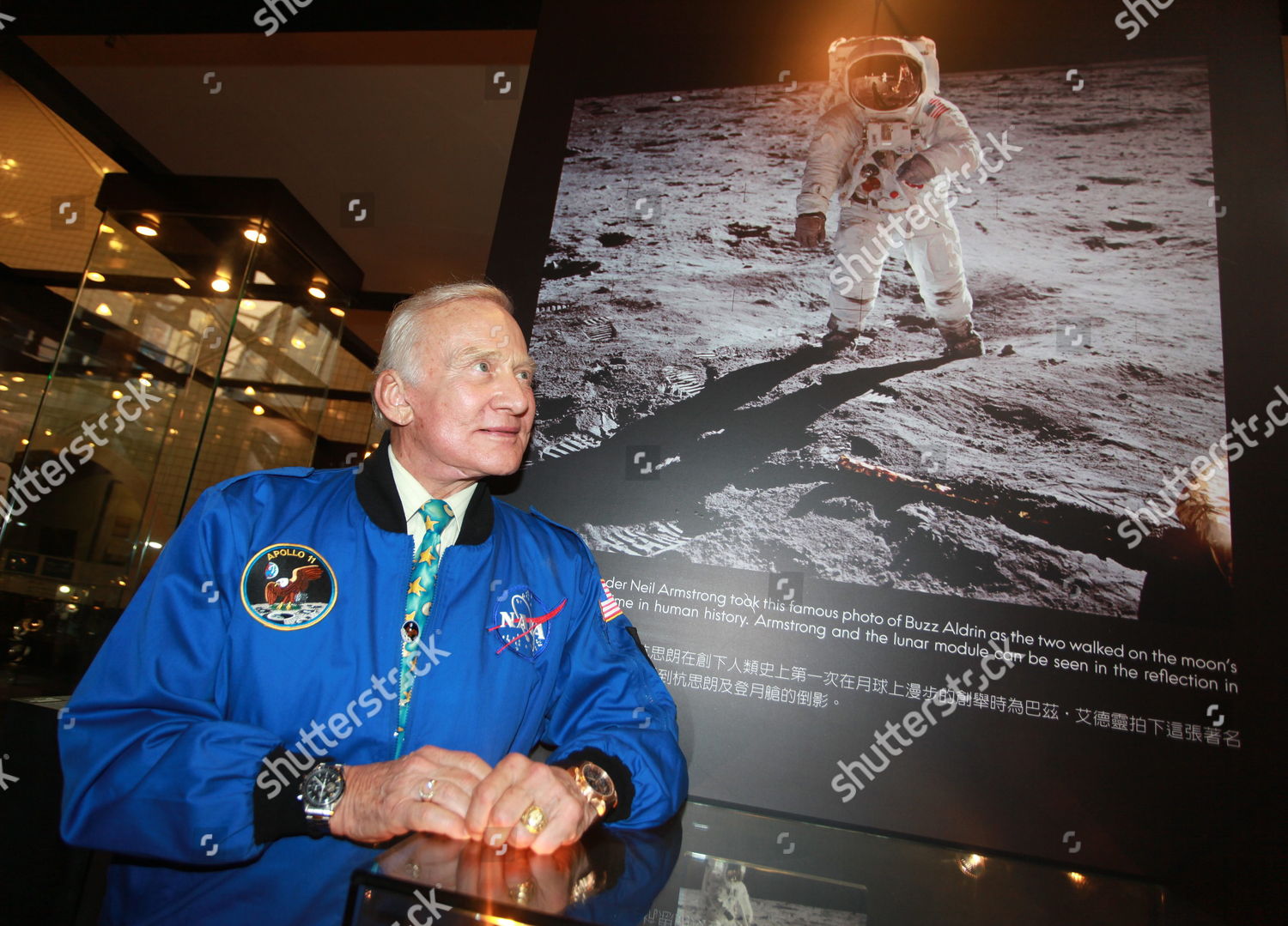 Former Nasa Astronaut Buzz Aldrin Poses Editorial Stock Photo - Stock ...