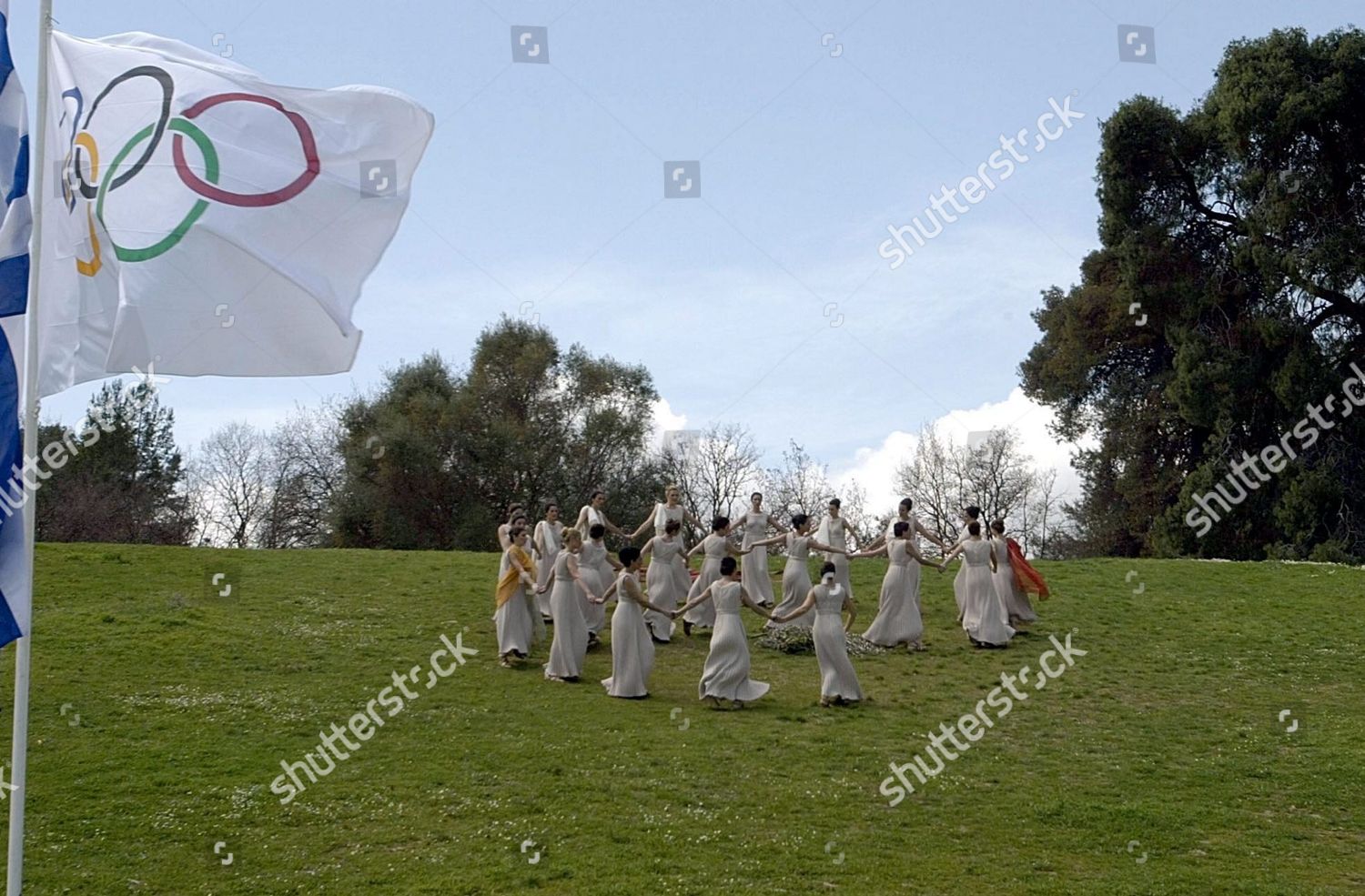 Priestesses Perform Dance Ancient Stadium Olympia Editorial Stock Photo ...