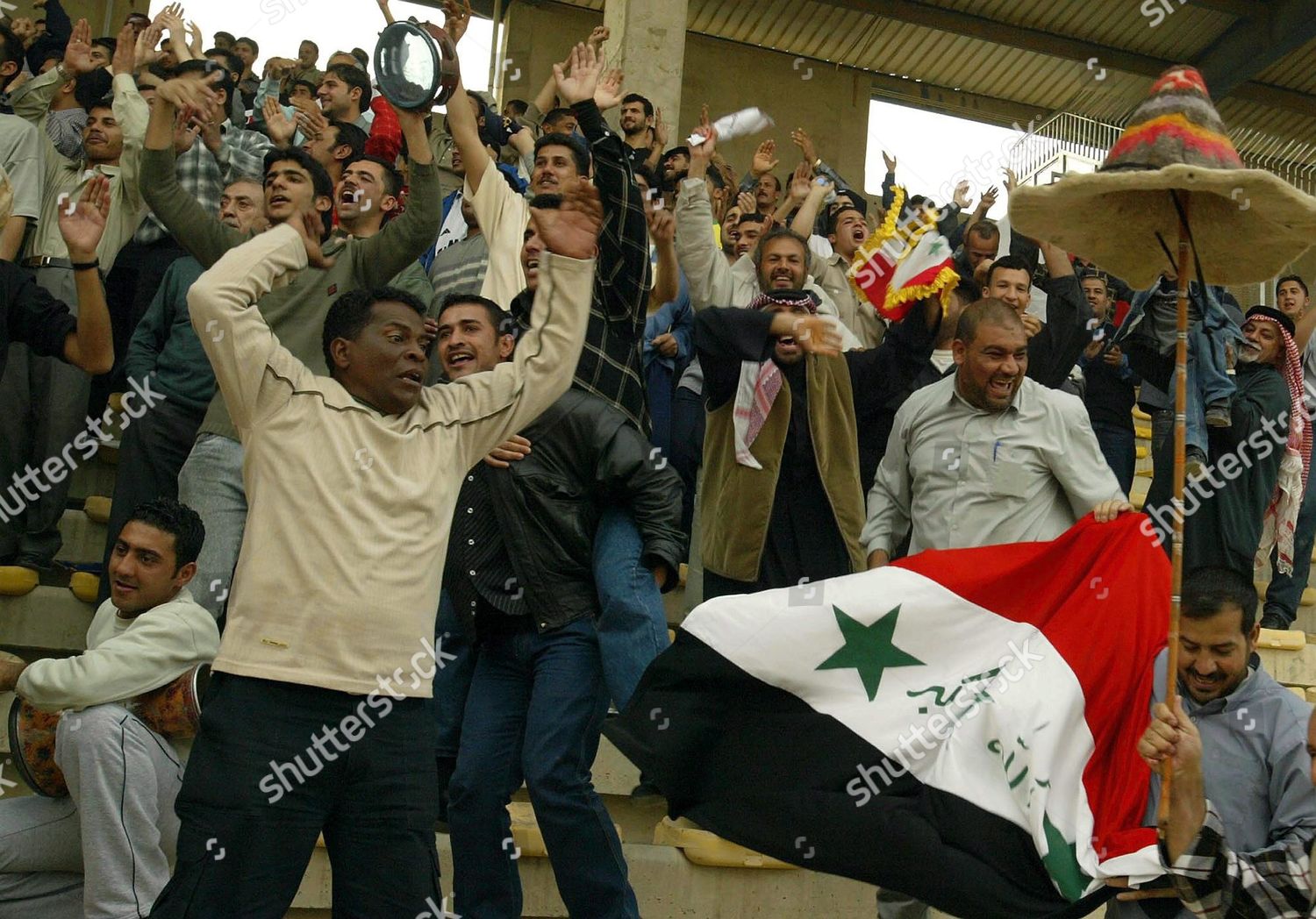 Iraqi Soccer Fans Celebrate Their Victory Editorial Stock Photo - Stock ...