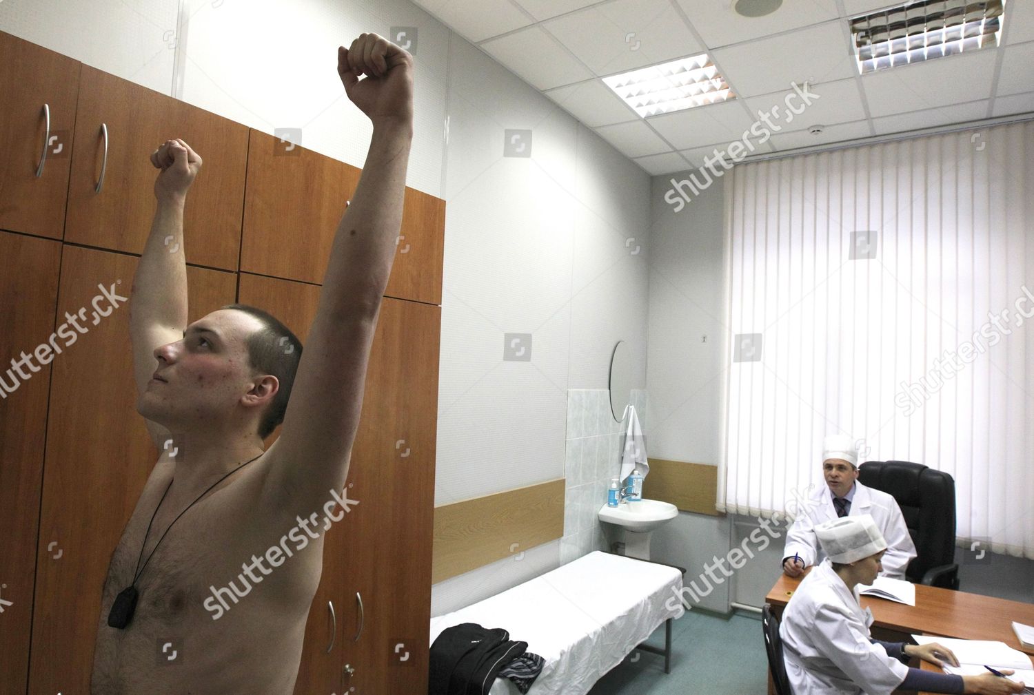 RUSSIAN CONSCRIPT HAS MEDICAL CHECK-UP ARMY Editorial Stock Photo ...