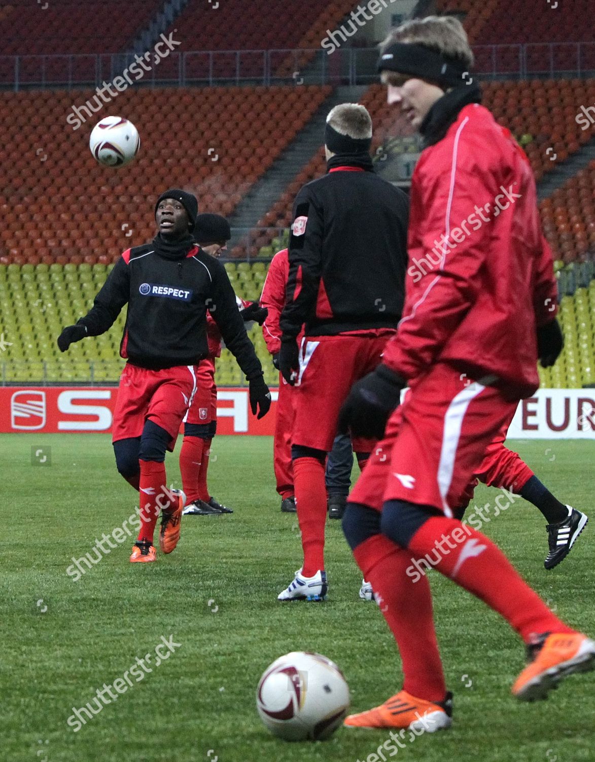 Fc Twente Soccer Team Players Have Editorial Stock Photo - Stock Image ...