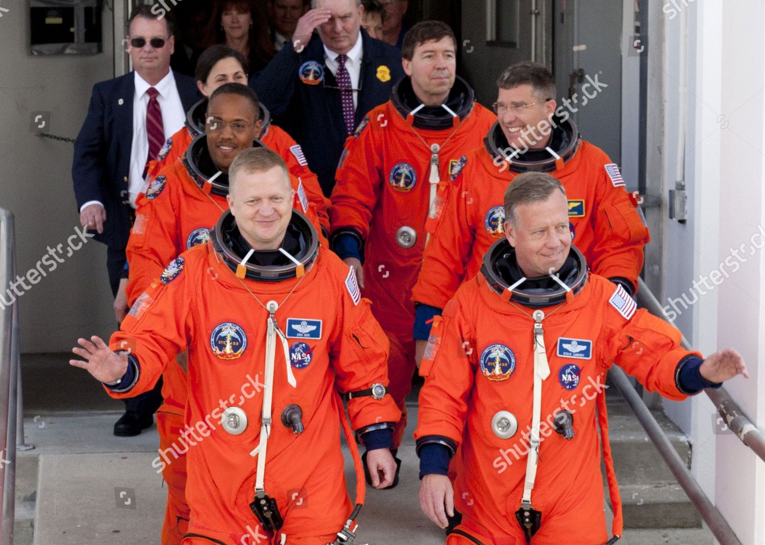 Nasa Astronauts Rl Commander Steve Lindsey Editorial Stock Photo ...