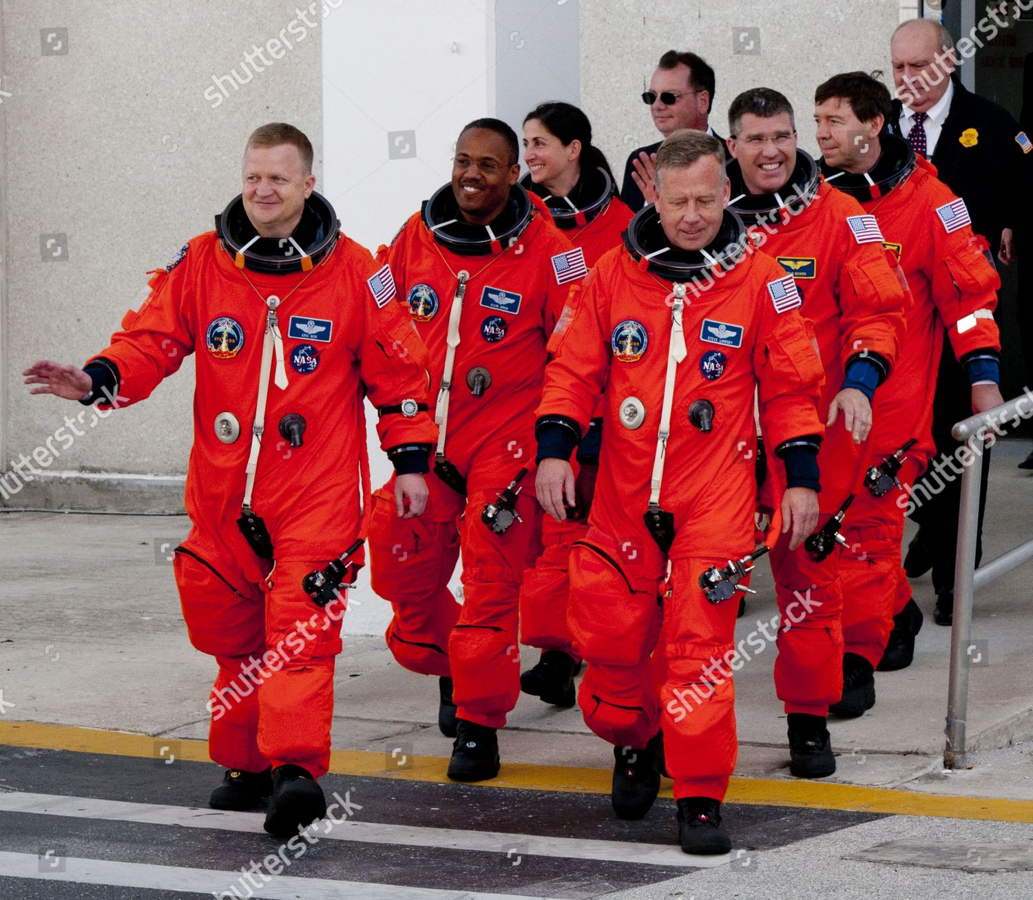 Nasa Astronauts Commander Steve Lindsey Pilot Editorial Stock Photo ...