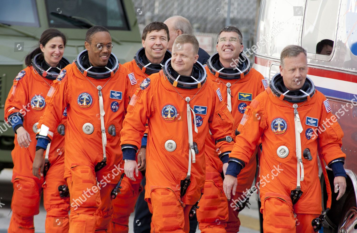 Nasa Astronauts Rl Commander Steve Lindsey Editorial Stock Photo ...