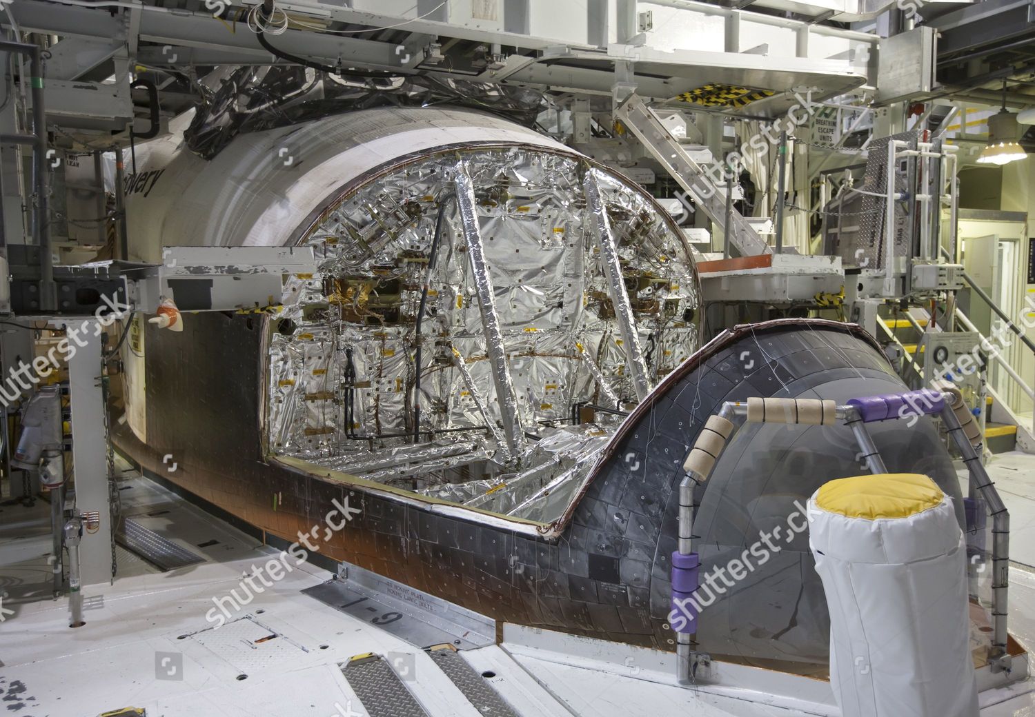 Nose Section Space Shuttle Discovery Kennedy Editorial Stock Photo ...