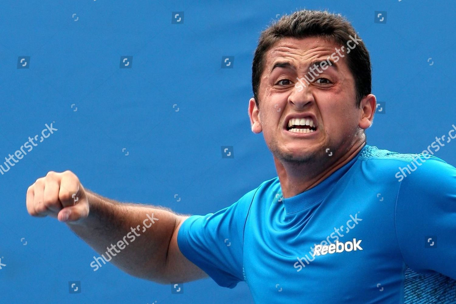 Nicolas Almagro Spain Celebrates Winning His Editorial Stock Photo ...