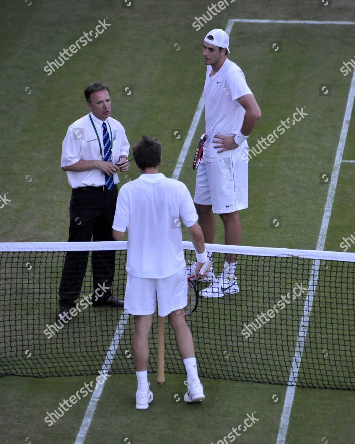 John Isner R Usa Nicolas Mahut Editorial Stock Photo - Stock Image ...