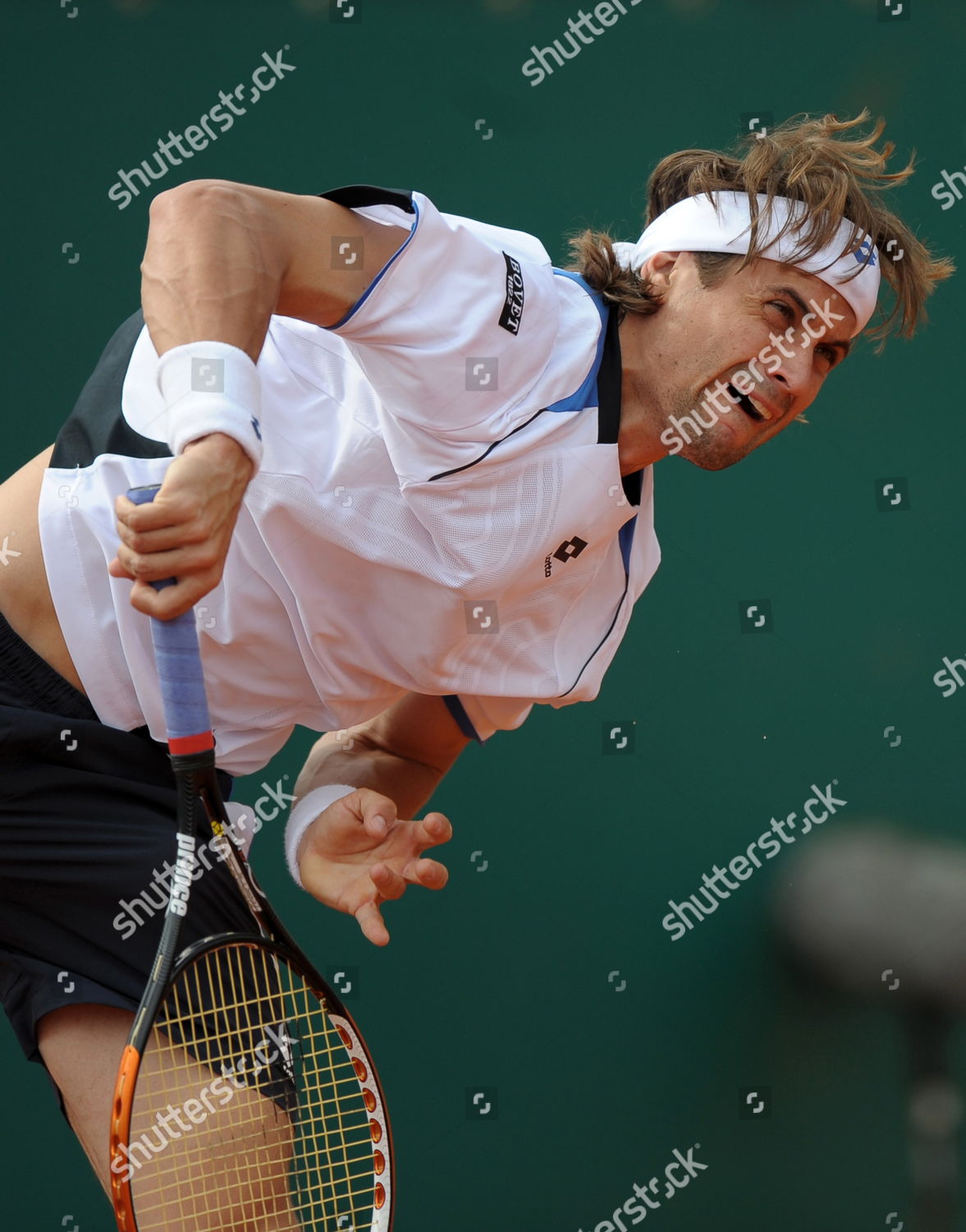 David Ferrer Spain Serves Peter Luczak Editorial Stock Photo - Stock ...