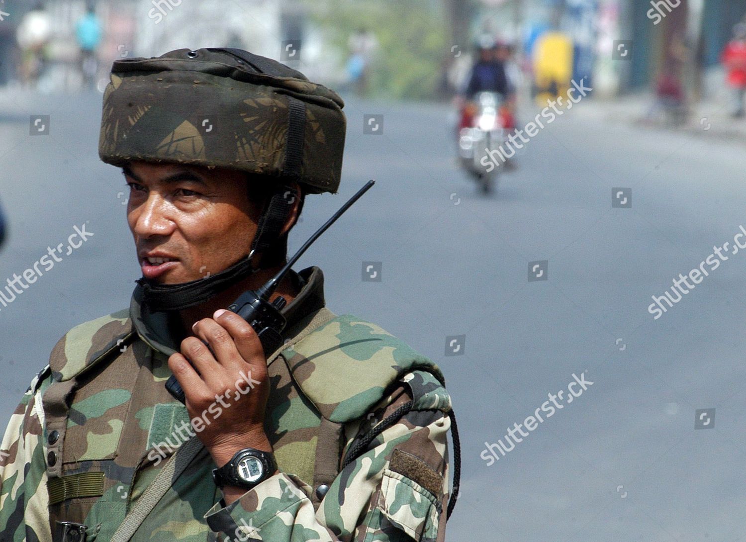Royal Nepalese Army Patrol On Kathmandu Editorial Stock Photo - Stock ...
