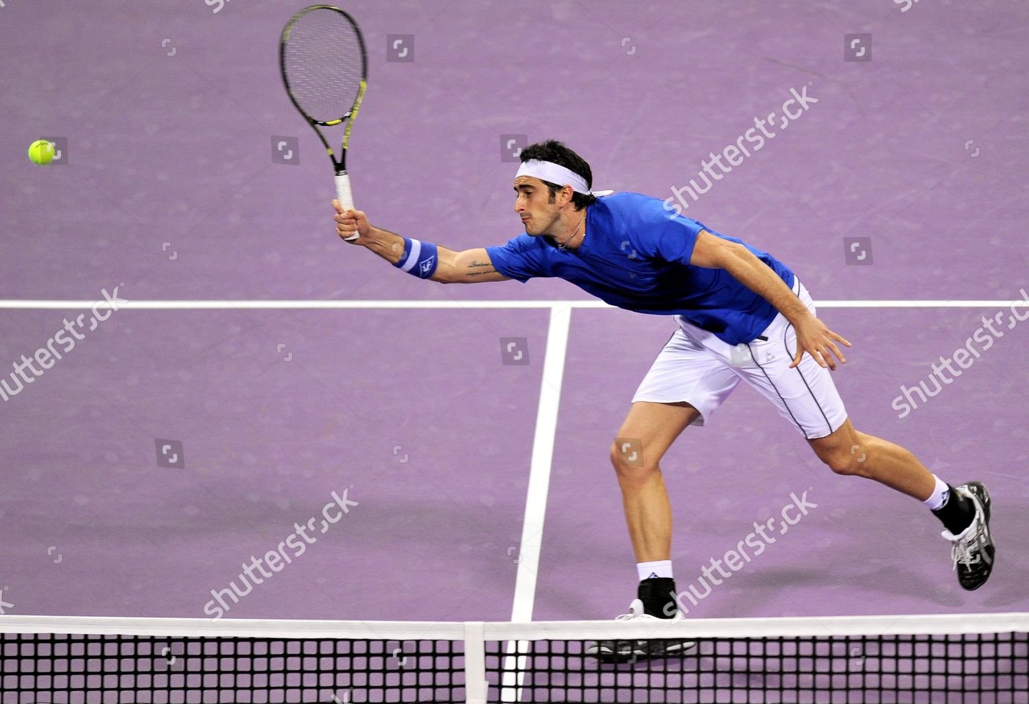 Potito Starace Italy Returns Ball Rafael Editorial Stock Photo - Stock ...