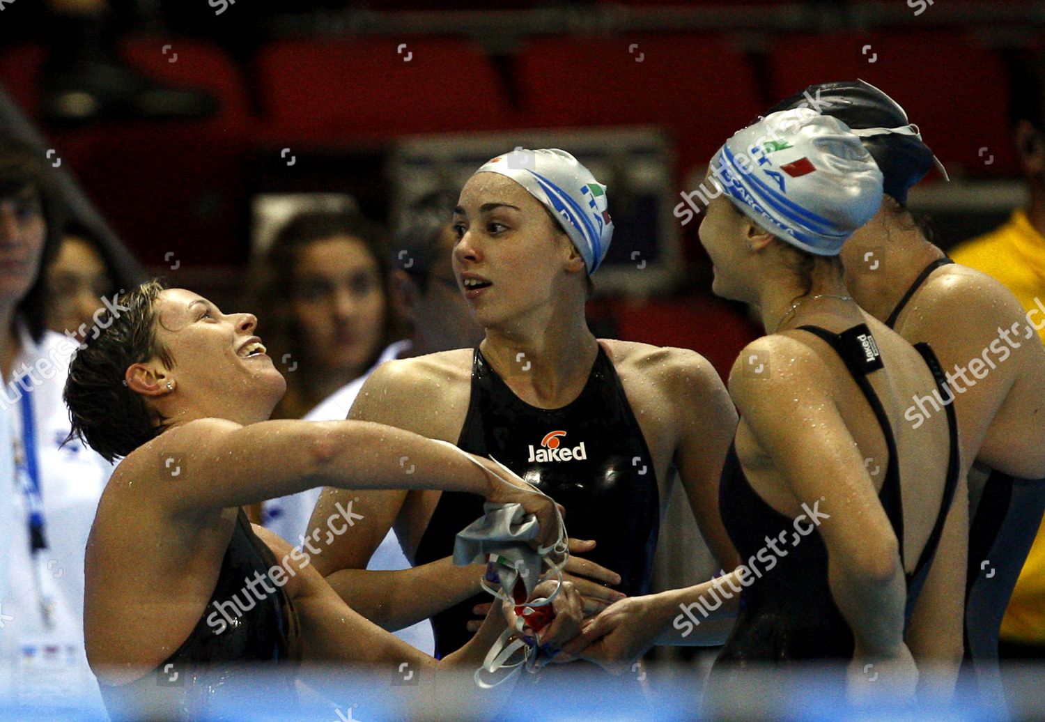 Italian Team Swimmers Federica Pellegrini L Editorial Stock Photo ...