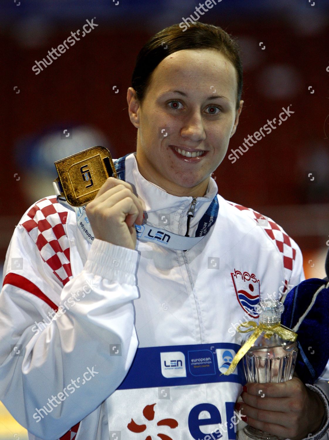 Sanja Jovanovic Croatia Poses Her Gold Editorial Stock Photo - Stock ...