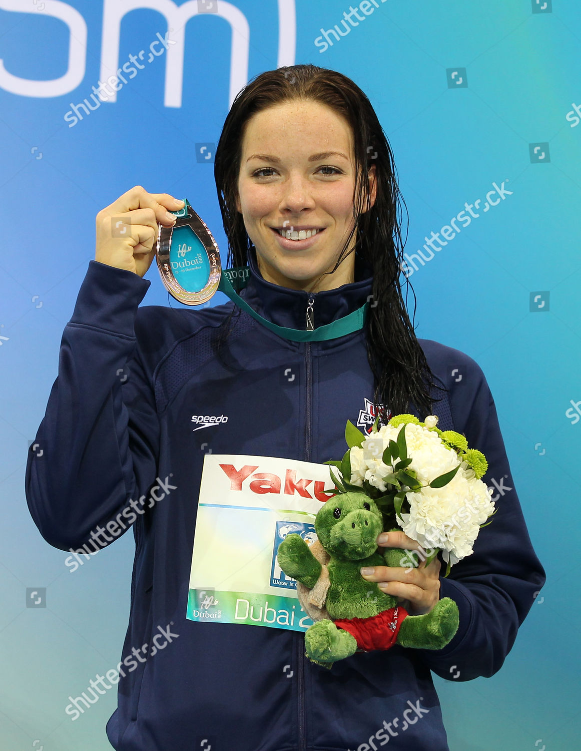 Bronze Medalist Kate Ziegler Us Poses Editorial Stock Photo - Stock ...