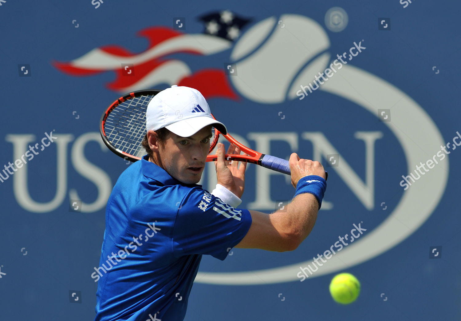 Andy Murray Great Britain Hits Backhand Editorial Stock Photo - Stock ...