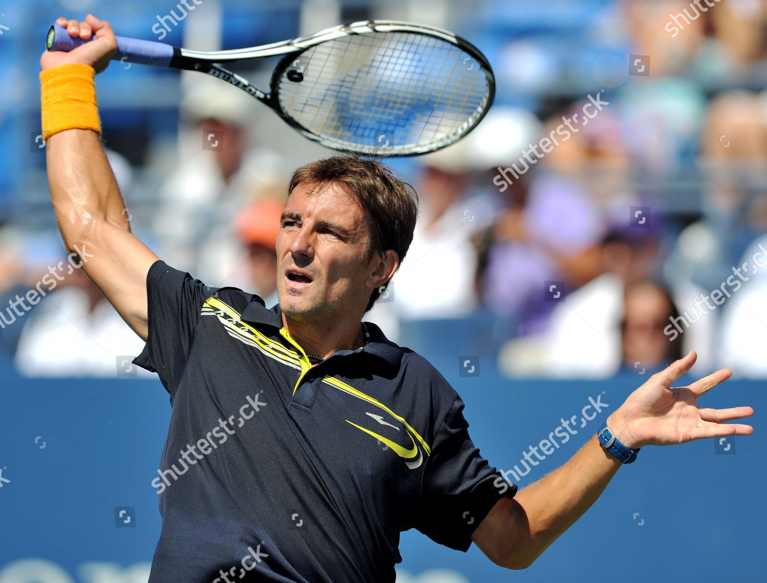 Tommy Robredo Spain Hits Return Mikhail Editorial Stock Photo - Stock ...