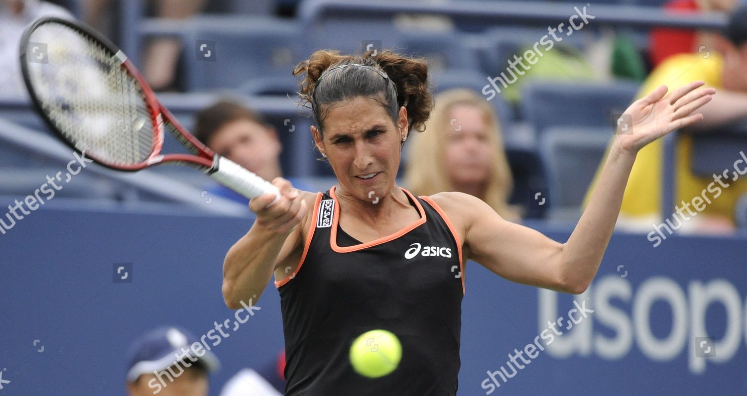Virginie Razzano France Hits Forehand Return Editorial Stock Photo ...