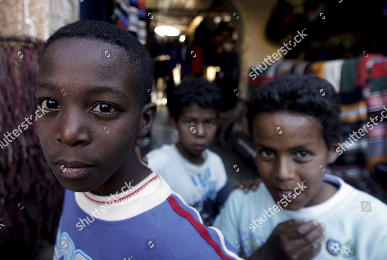 Algerian Children Pose Photographs Public Market Editorial Stock Photo ...