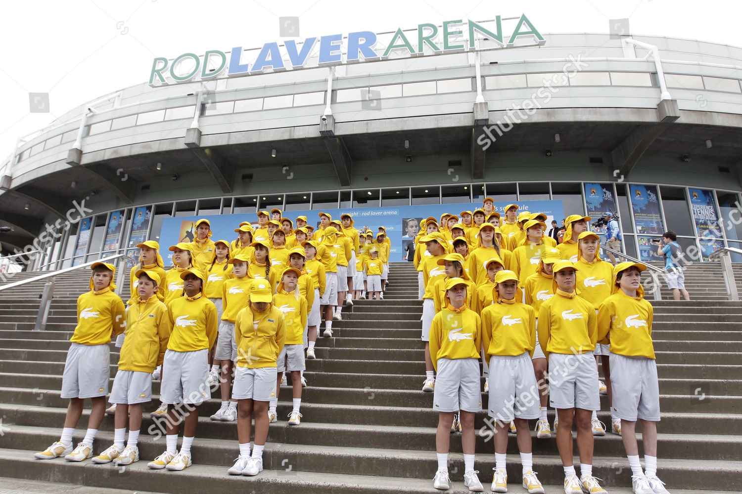 Tennis Ball Kids Infront Rod Laver Editorial Stock Photo - Stock Image ...