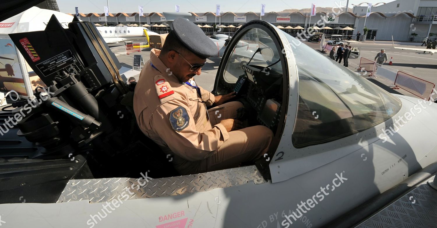 Bahrain Defense Force Bdf Pilot Inspects Editorial Stock Photo - Stock ...