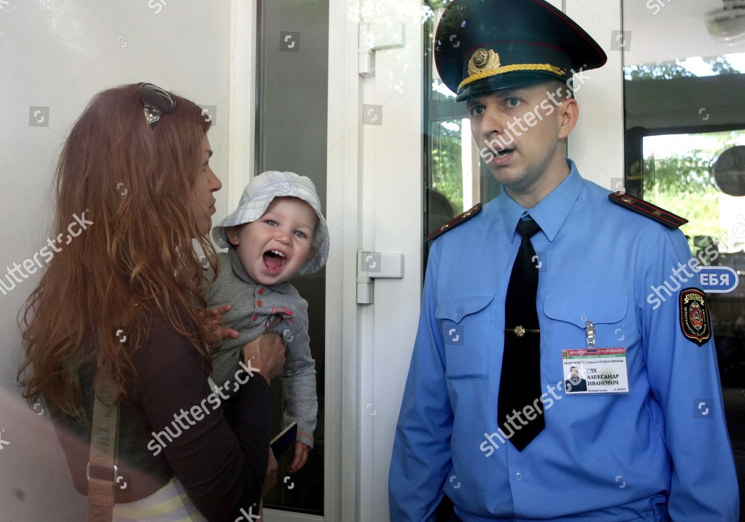 Belarussian Police Officer Blocks Entrance Oksana Editorial Stock Photo ...