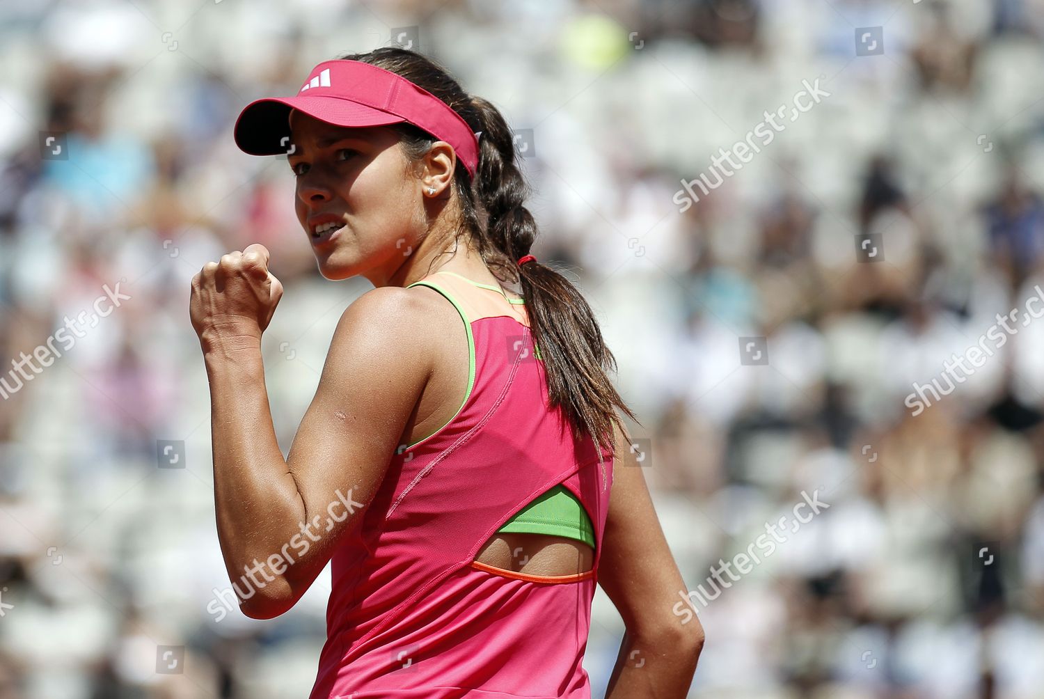 Ana Ivanovic Serbia Celebrates Point Against Editorial Stock Photo ...