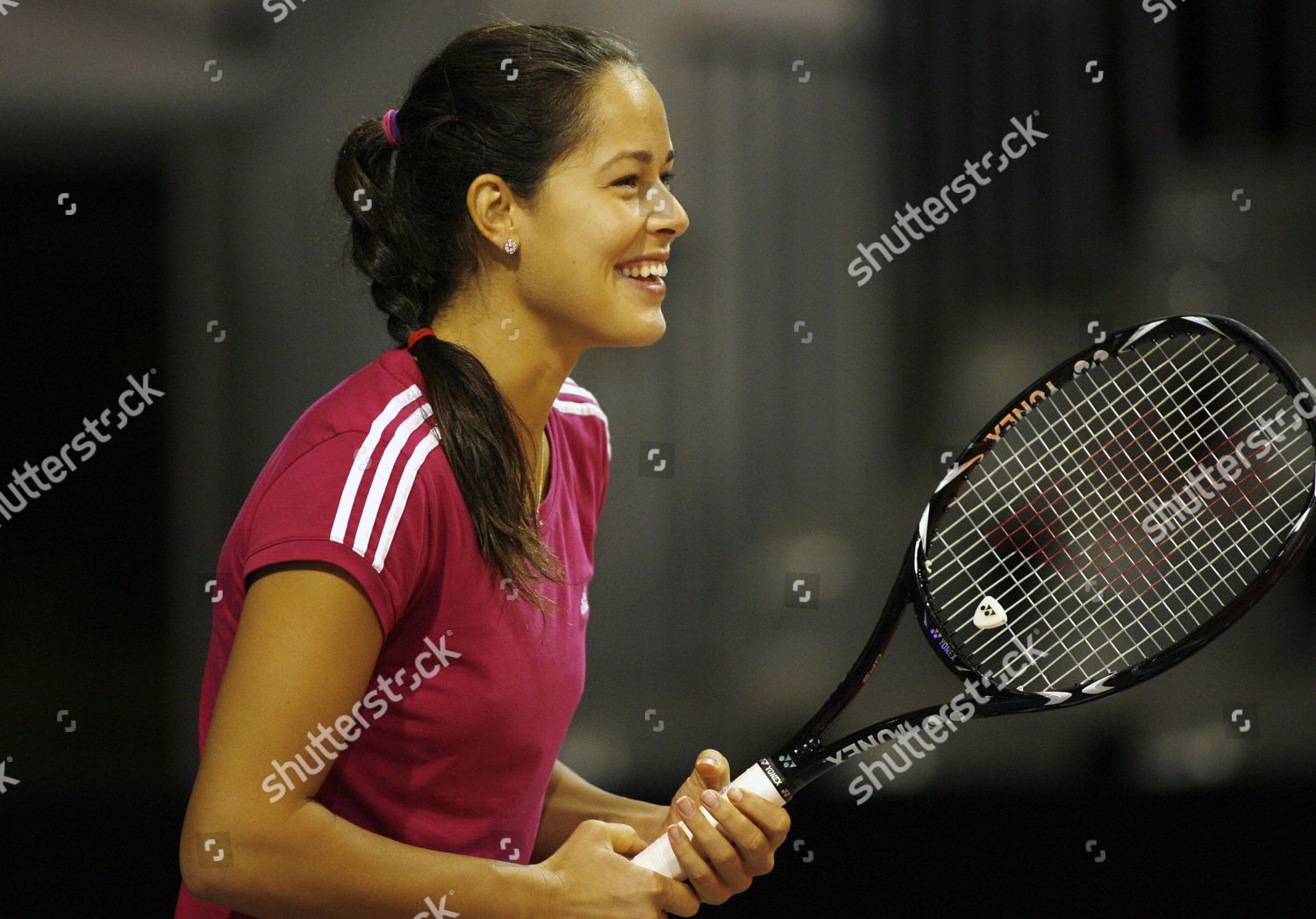 Tennis Player Ana Ivanovic Serbia Practice Editorial Stock Photo ...
