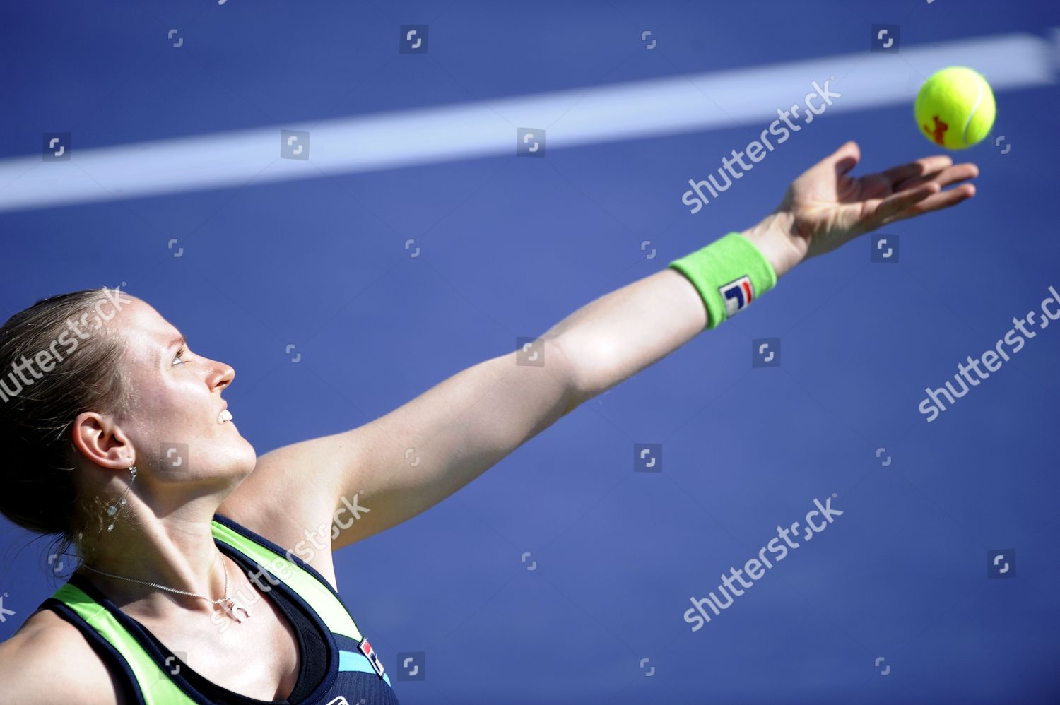 Agnes Szavay Hungary Serves Alisa Kleybanova Editorial Stock Photo ...