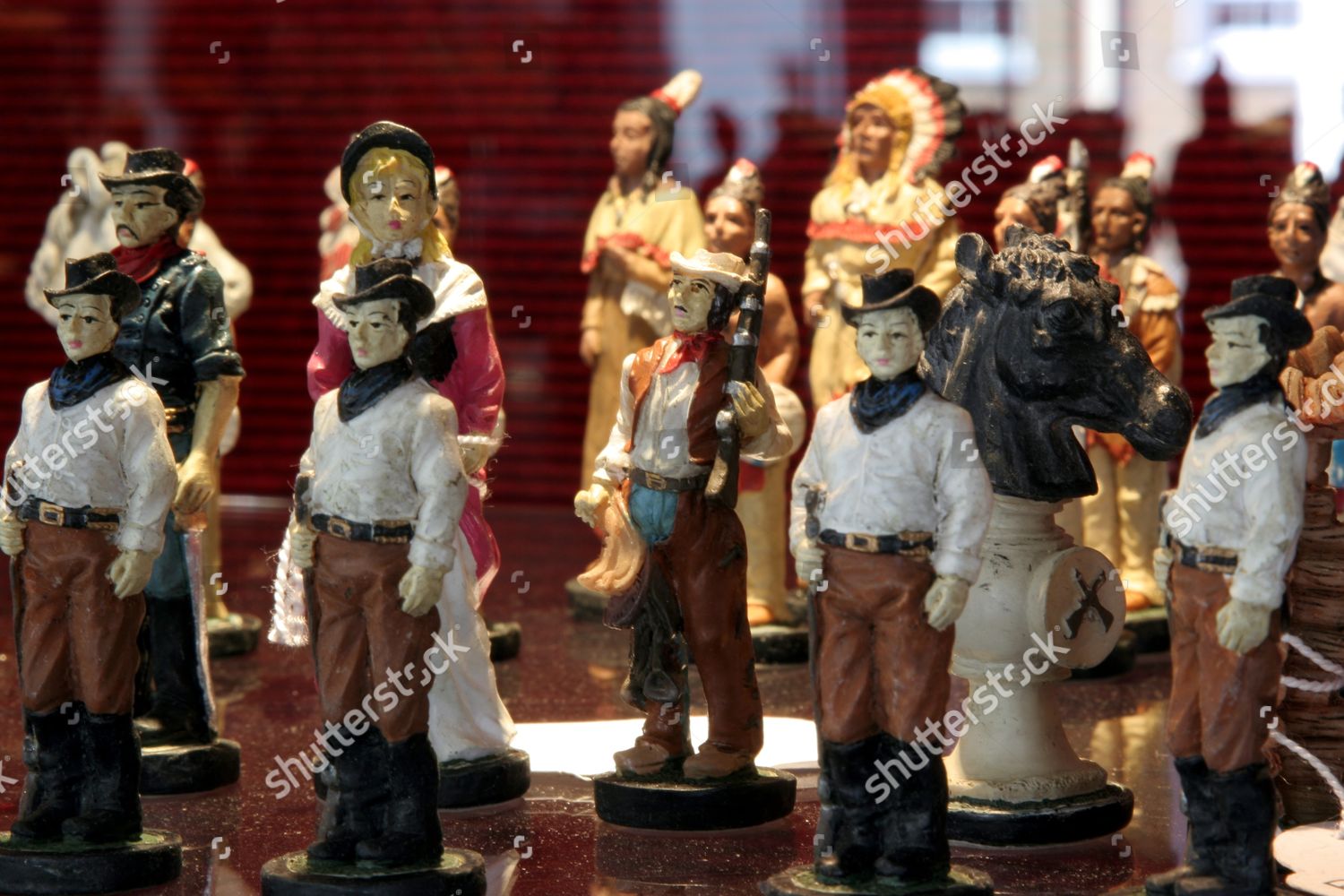 Cowboy Indian Chess Set United States Editorial Stock Photo - Stock ...