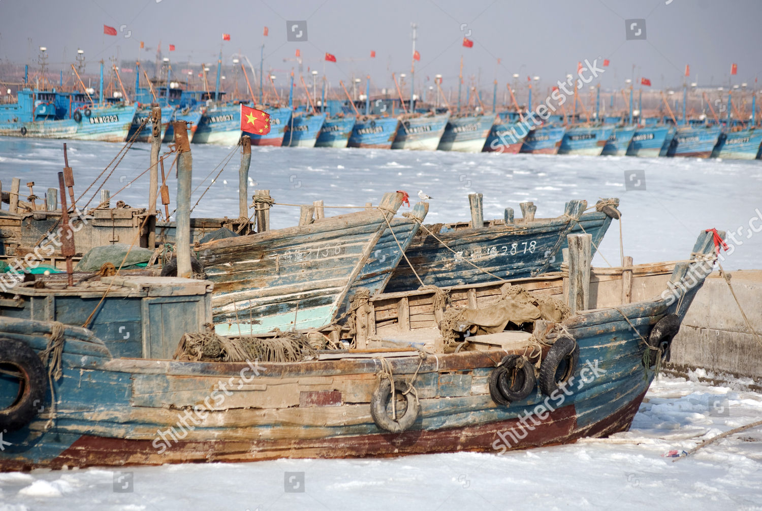 Scores Fishing Boats Seen Blocked By Editorial Stock Photo - Stock ...