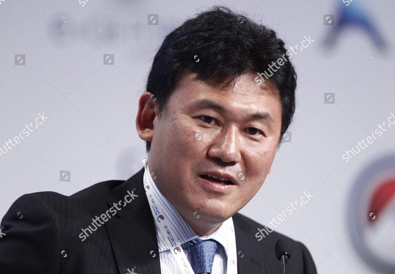 Rakuten Ceo Hiroshi Mikitani Attends First Editorial Stock Photo ...