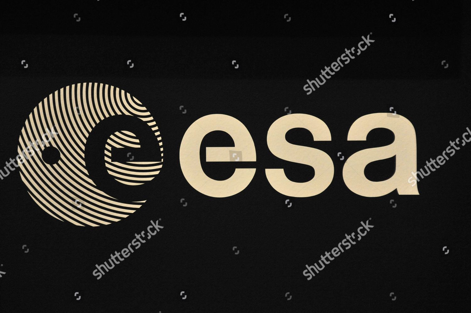 Logo European Space Agency Esa Photographed Editorial Stock Photo ...