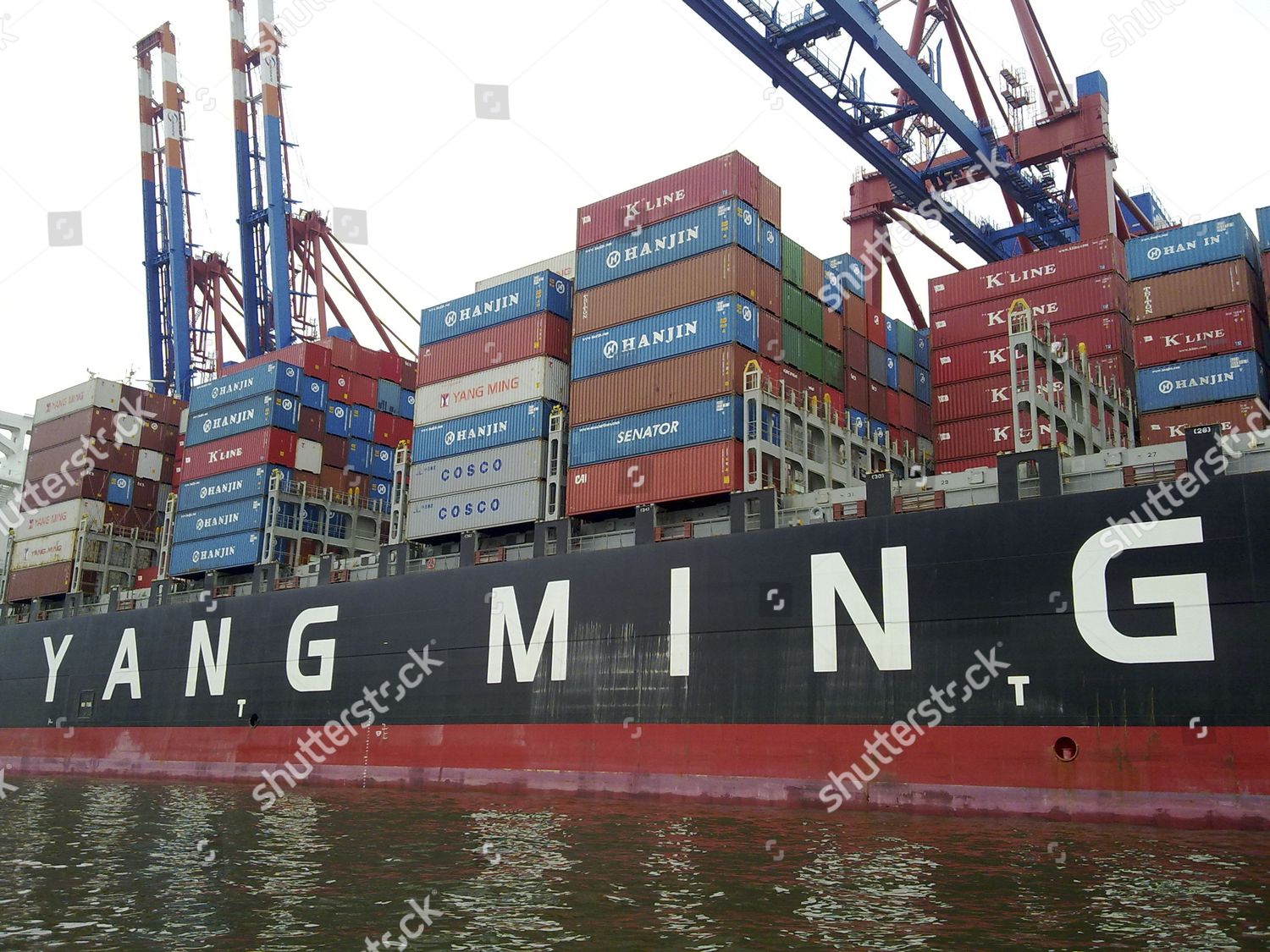 Image Showing Yang Ming Shipping Line Editorial Stock Photo - Stock ...
