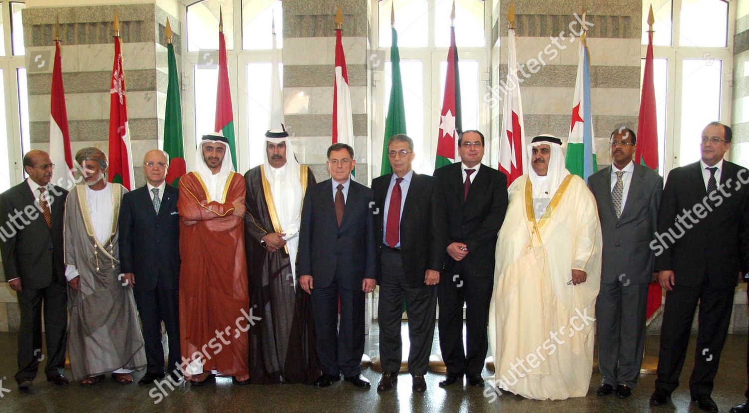 Arab League Delegation Inc Qatari Prime Editorial Stock Photo - Stock ...