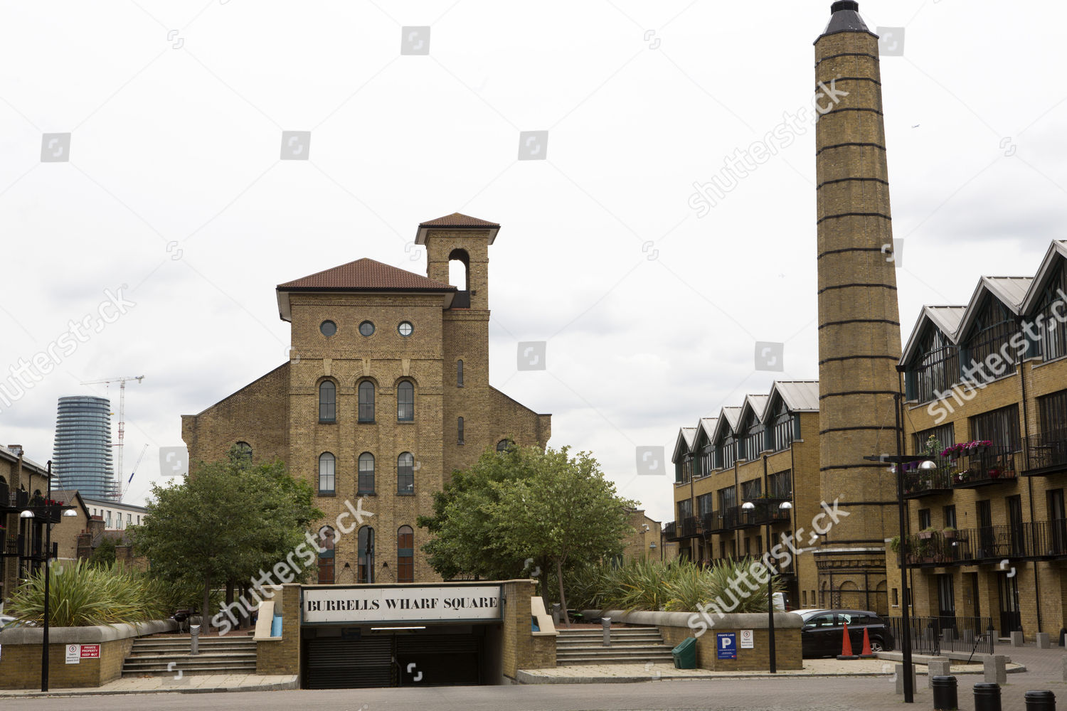 Burrells Wharf Square London England Revamped Editorial Stock Photo ...