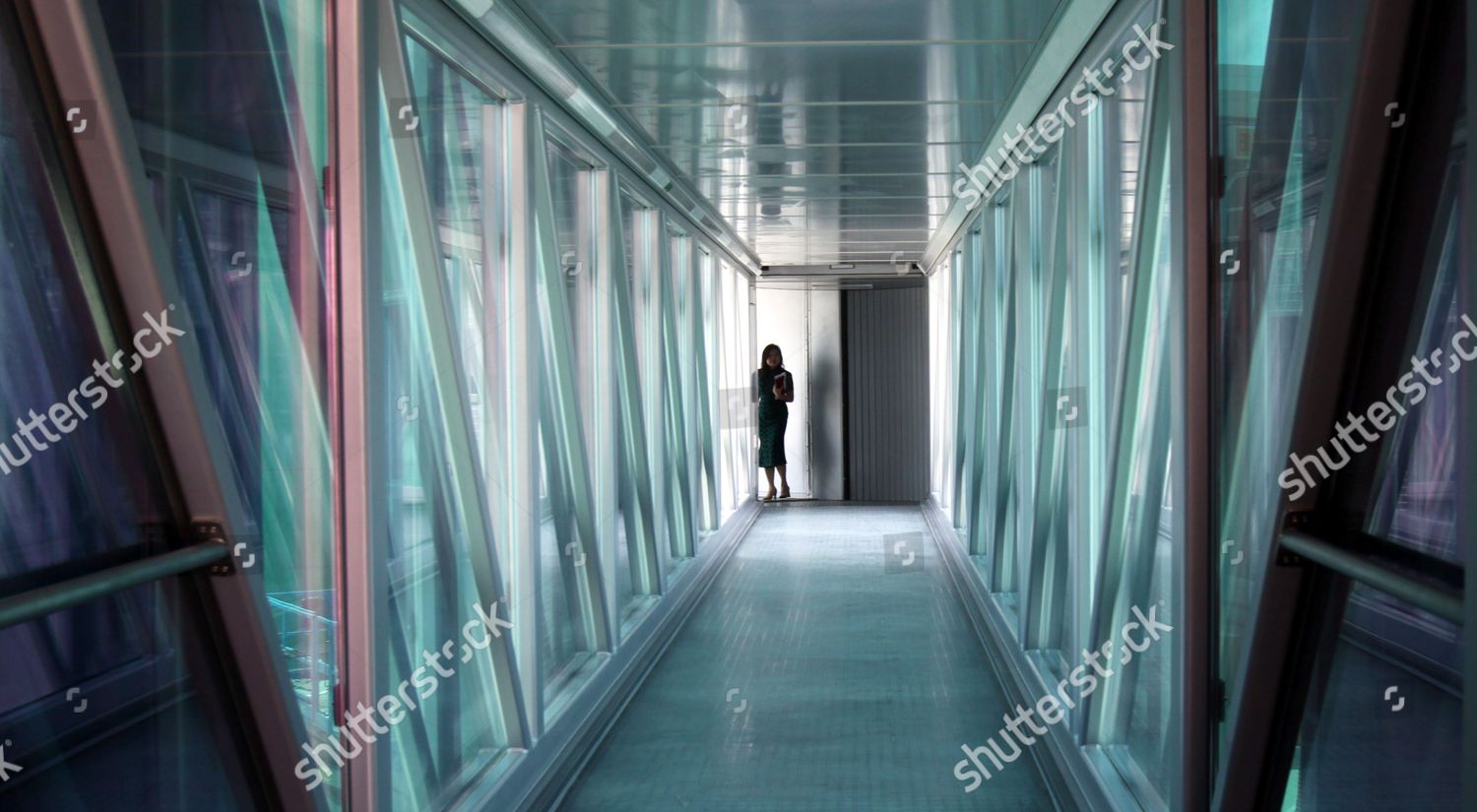 Inside View Aerobridge Seen Recently Completed Editorial Stock Photo ...