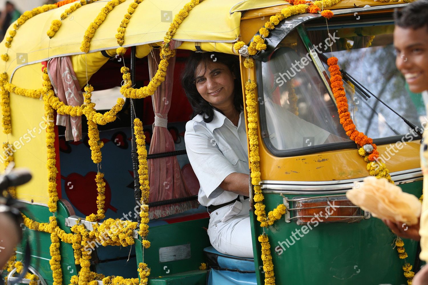Indian Woman Auto Rickshaw Driver Sunita Editorial Stock Photo - Stock ...