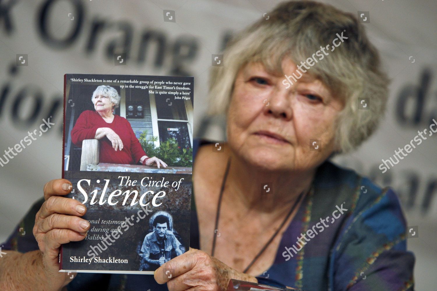 Shirley Shackleton Widow Australian Journalist Greg Editorial Stock ...