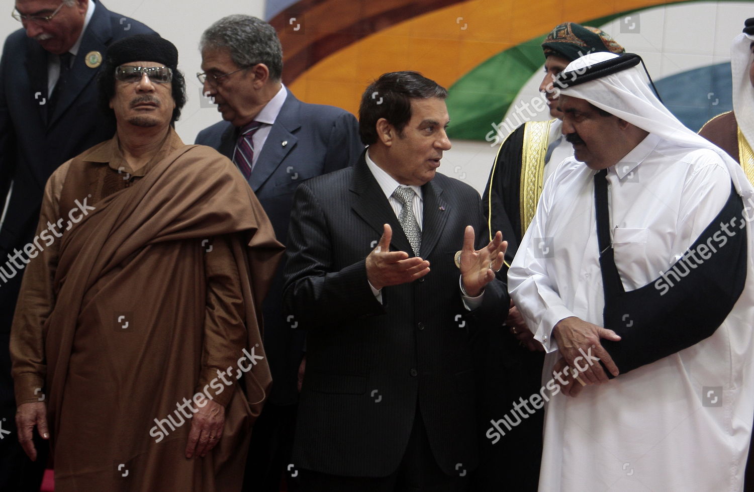 Libyan Leader Muammar Gaddafi L Tunisian Editorial Stock Photo - Stock ...
