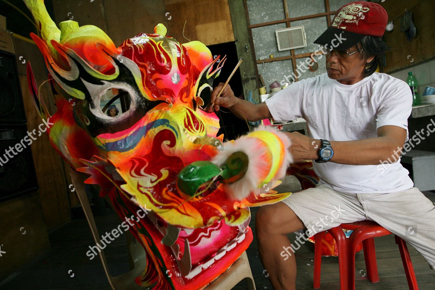 Filipino Nicasio Magdaraog 50 Yearsold Makes Editorial Stock Photo ...