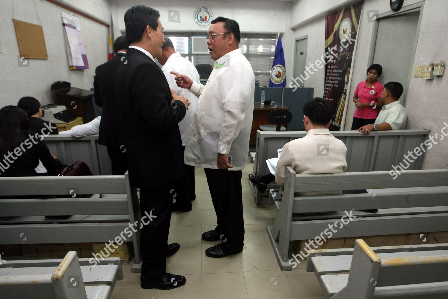 Filipino Prosecution Lawyers Discuss Before Start Editorial Stock Photo ...
