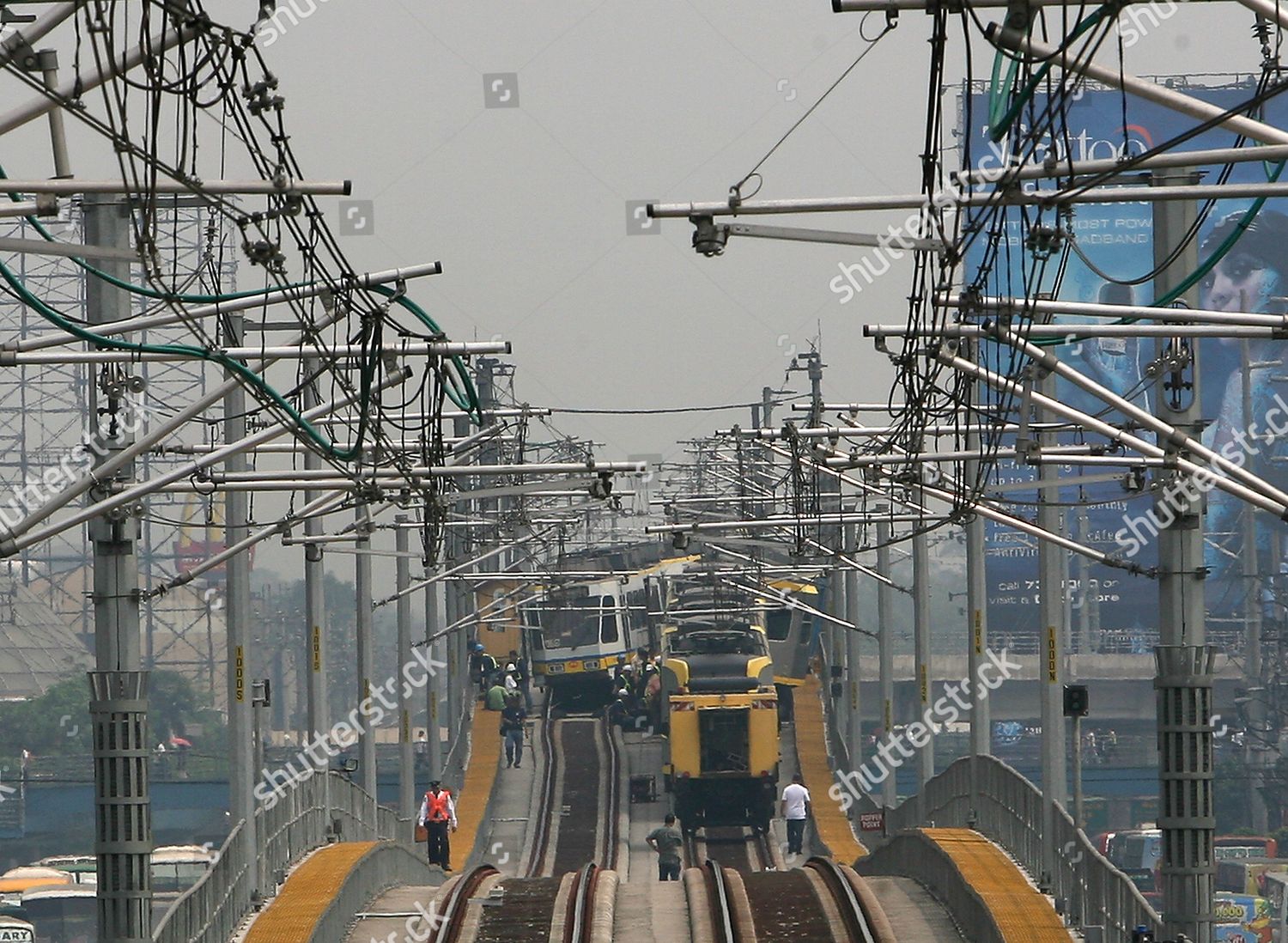 View Scene Where Two Trains Collided Editorial Stock Photo - Stock ...