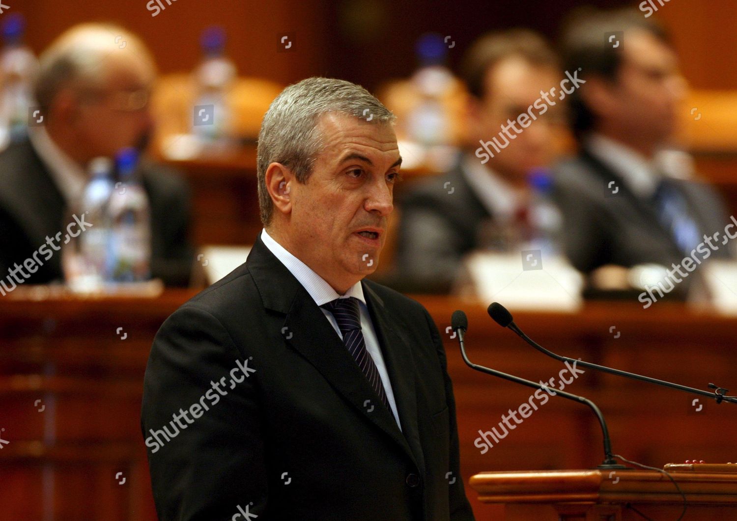 Romanian Prime Minister Calin Popescu Tariceanu Editorial Stock Photo ...