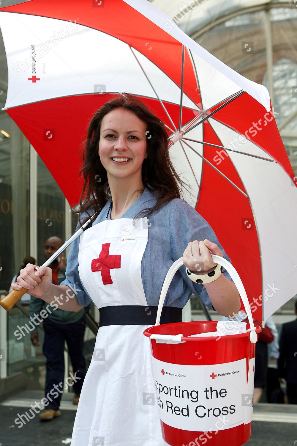 British Red Cross Charity Collector Editorial Stock Photo - Stock Image ...