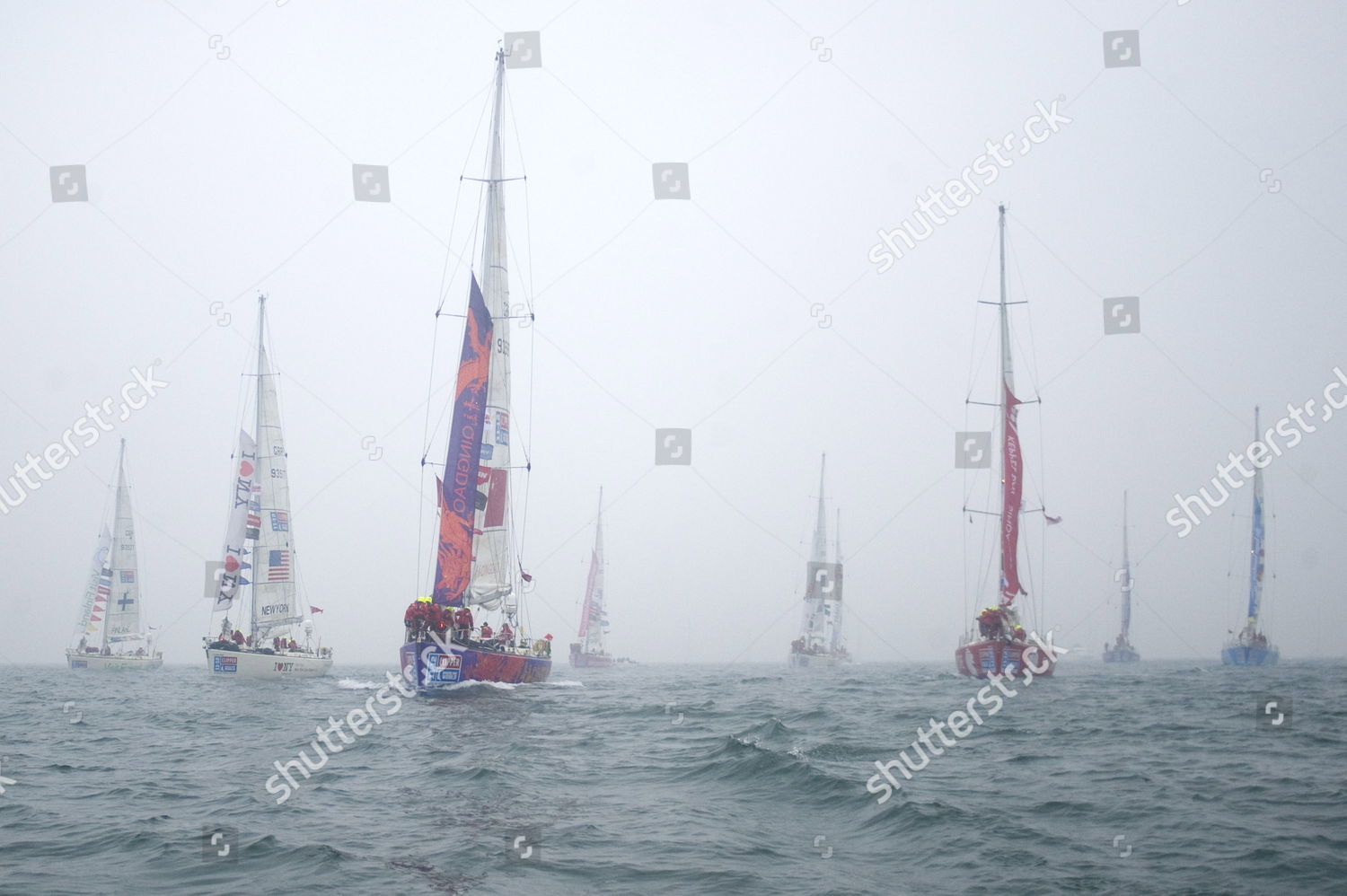 Ocean Racing Yachts Parade They Start Editorial Stock Photo - Stock ...