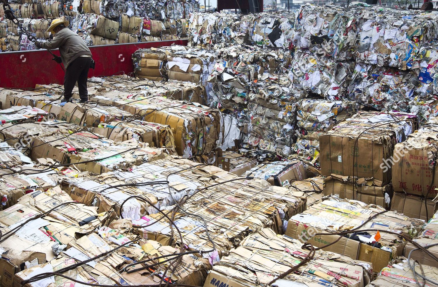 Paper Pellets Loading Onto Barges Bound Editorial Stock Photo - Stock ...