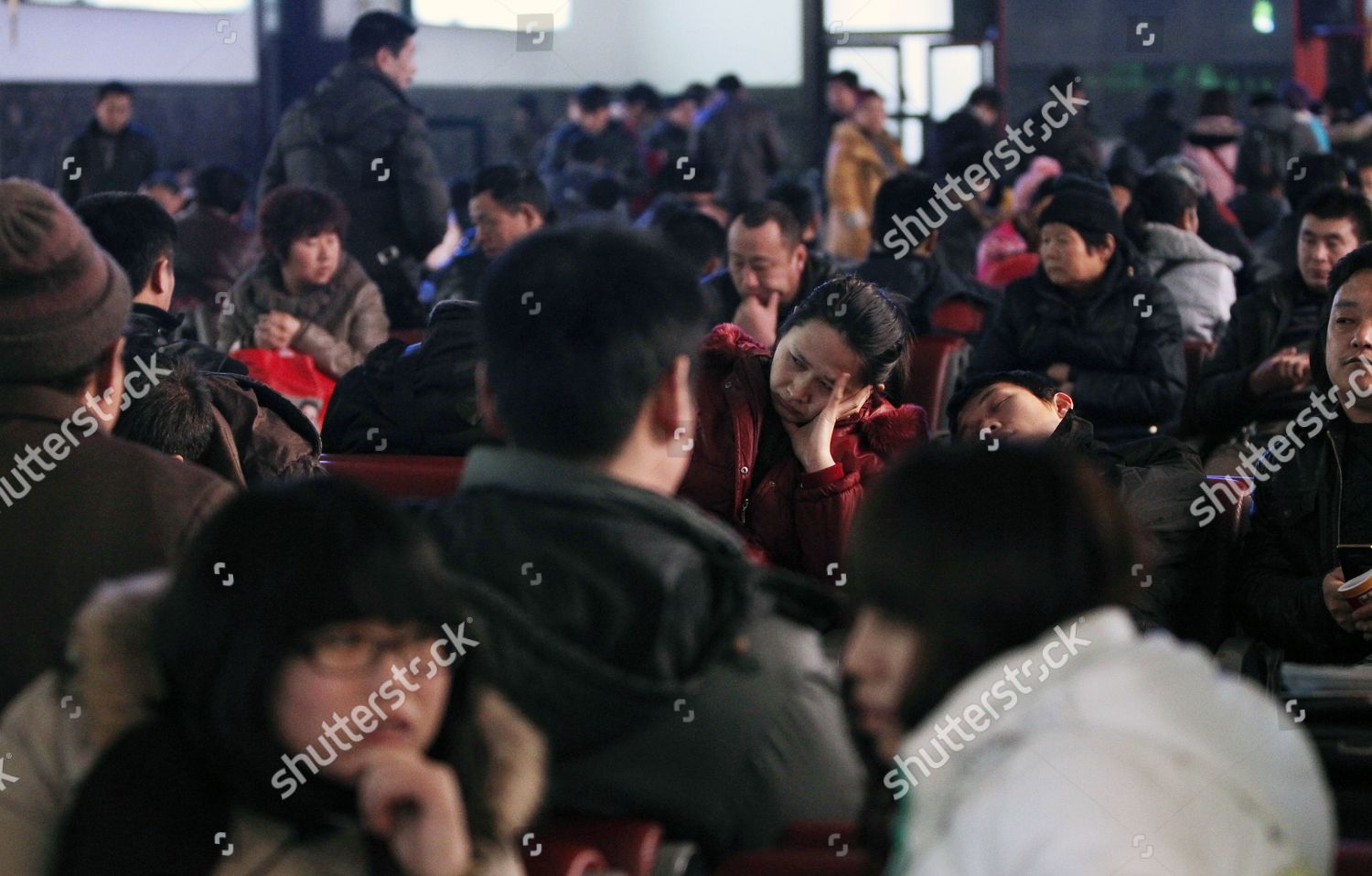 Passengers Wait Board Trains Waiting Room Editorial Stock Photo - Stock ...