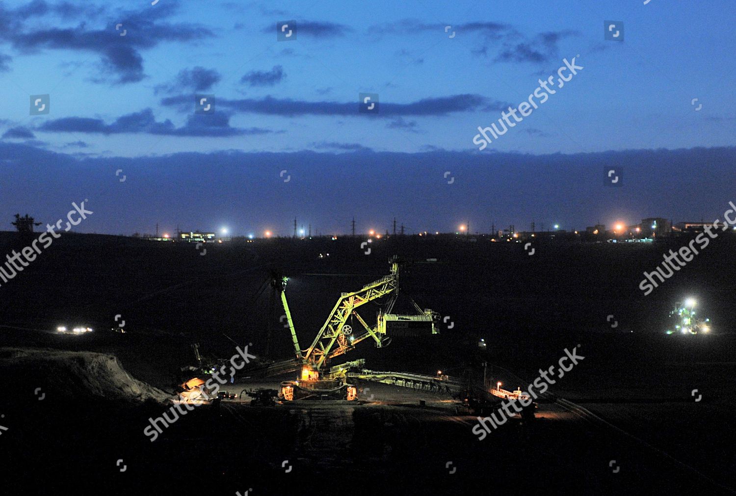 Excavator Seen Csa Coal Mining Area Editorial Stock Photo - Stock Image ...