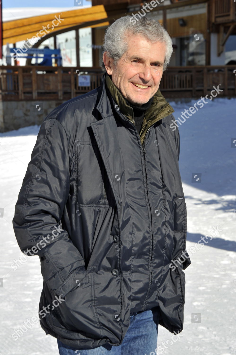 French Director Claude Lelouch Poses During Editorial Stock Photo ...